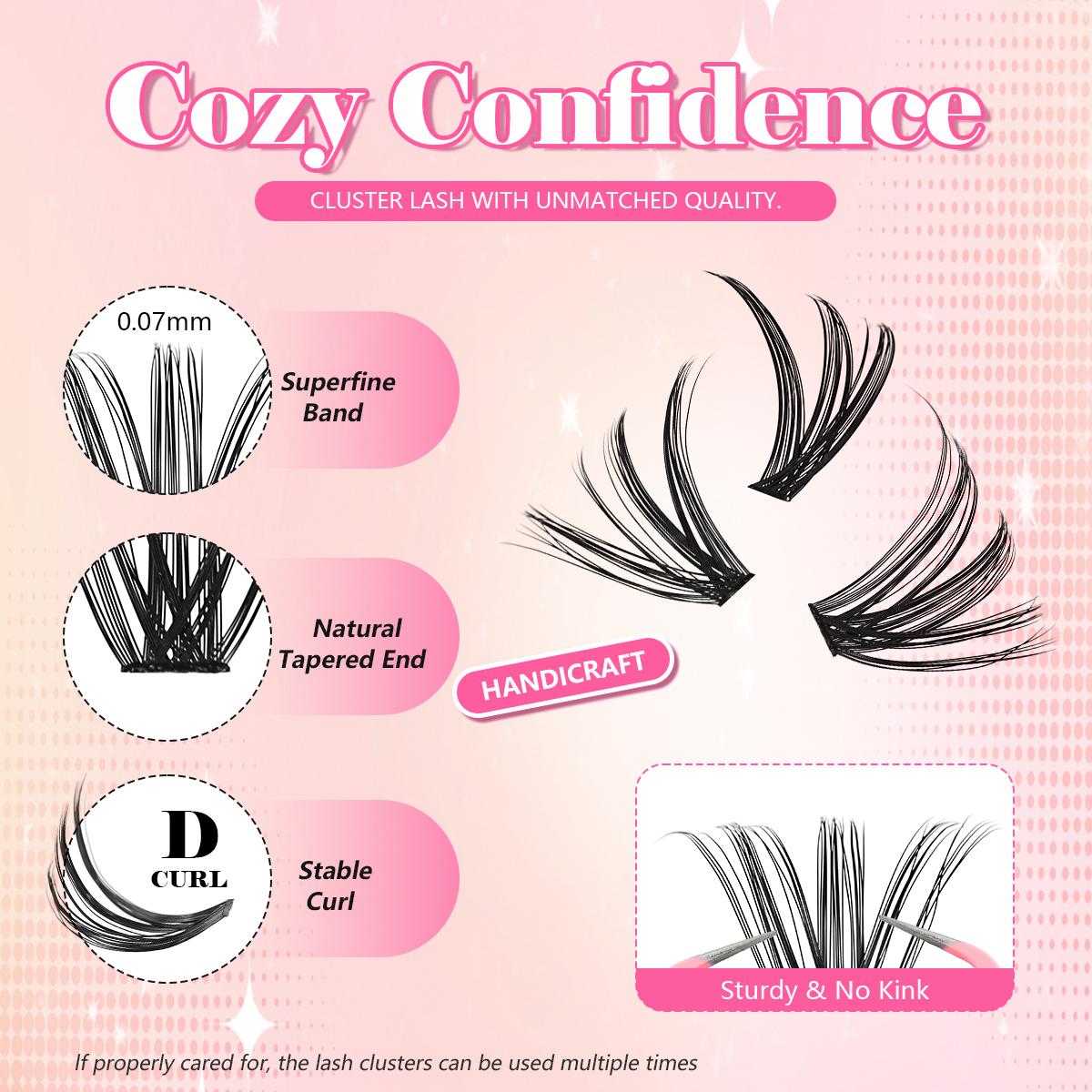 DIY eyelash extension kit, 640PCS 50D+60D+80D style, including false ...