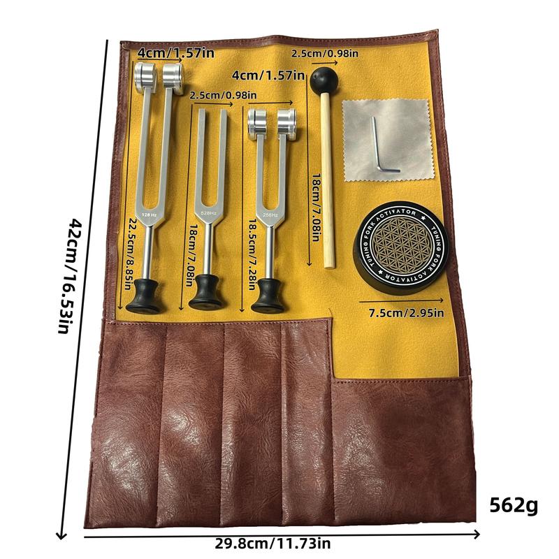 Aluminum Tuning Fork Set, 1 Set Including 128Hz 528Hz 512Hz 256Hz Forks ...