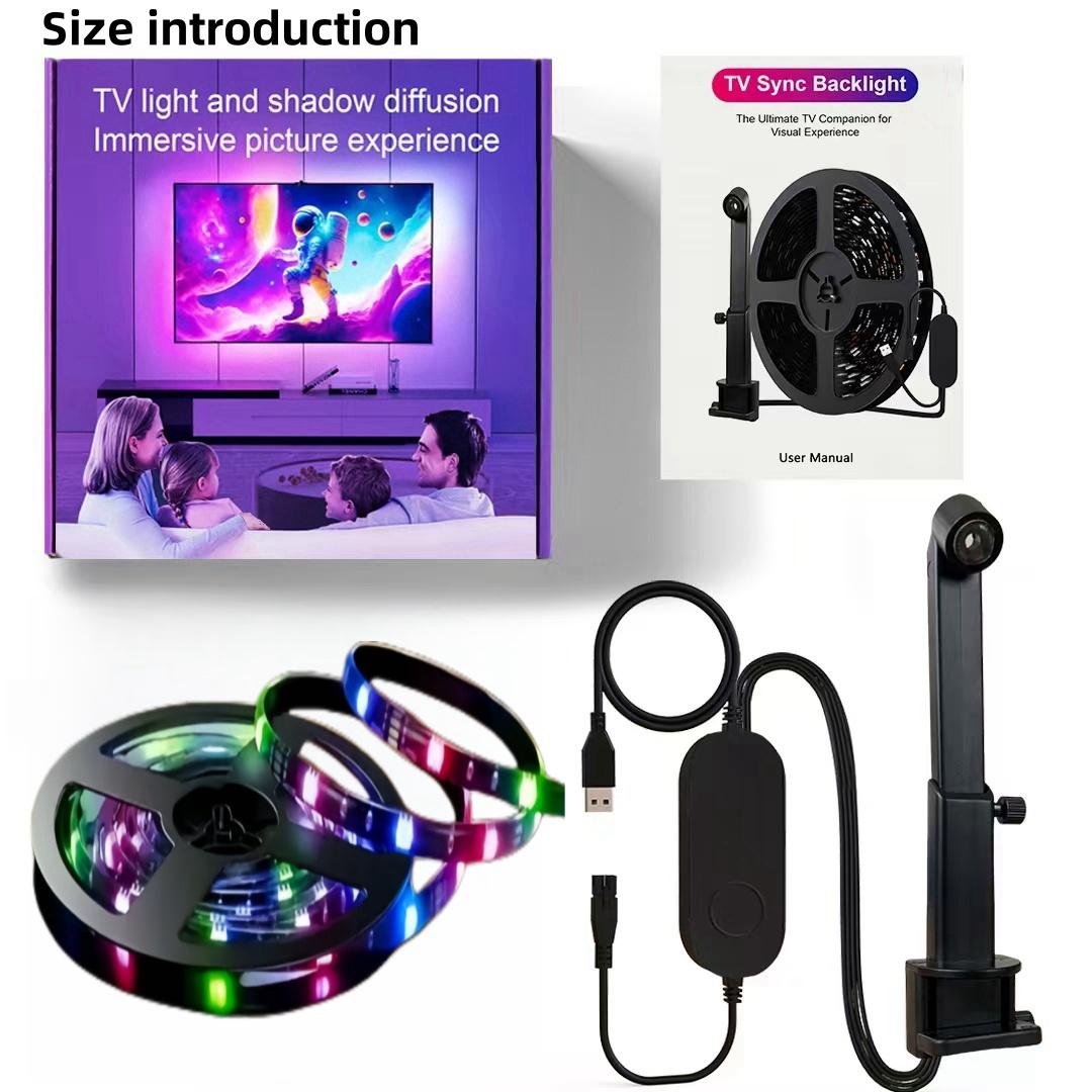 Smart TV Backlight LED Sync Lights for 55-65 Inch TVs, USB Powered ...