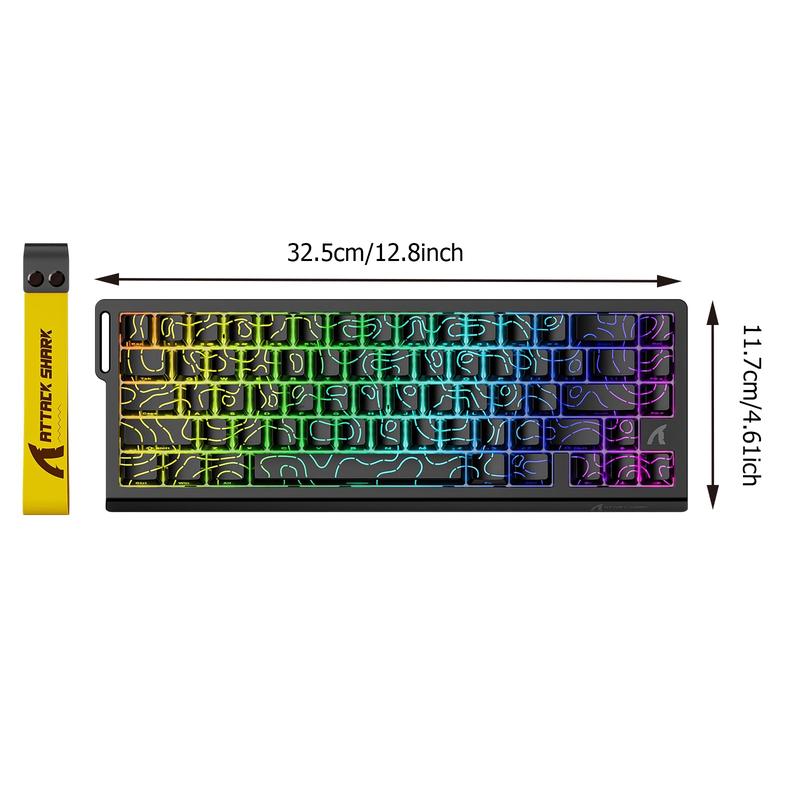 Attack Shark X68 HE Wired Gaming Keyboard, 8000Hz Rapid Trigger ...