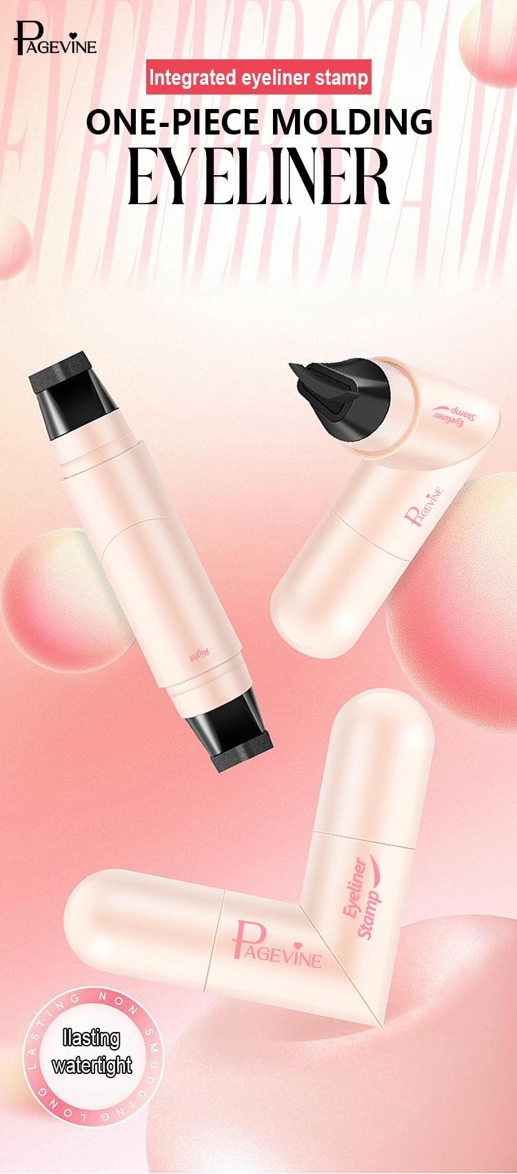 2-in-1 Eyeliner Stamp Pen – Rotating Dual Tip Design, Waterproof Quick ...