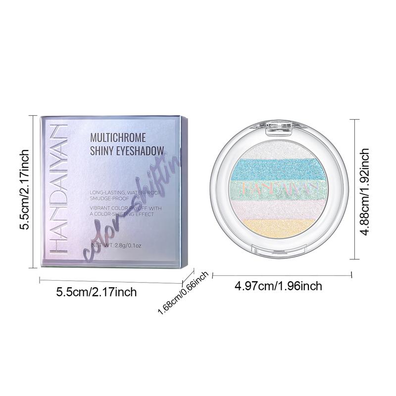 Chameleon Eyeshadow Palette, Five Colors Pearl Glitter, Long-Lasting ...