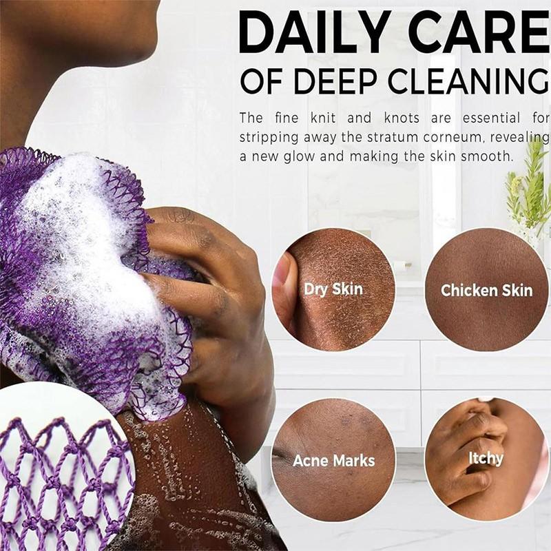 African Net Sponge Authentic with Knots, African Exfoliating Net Sponge ...