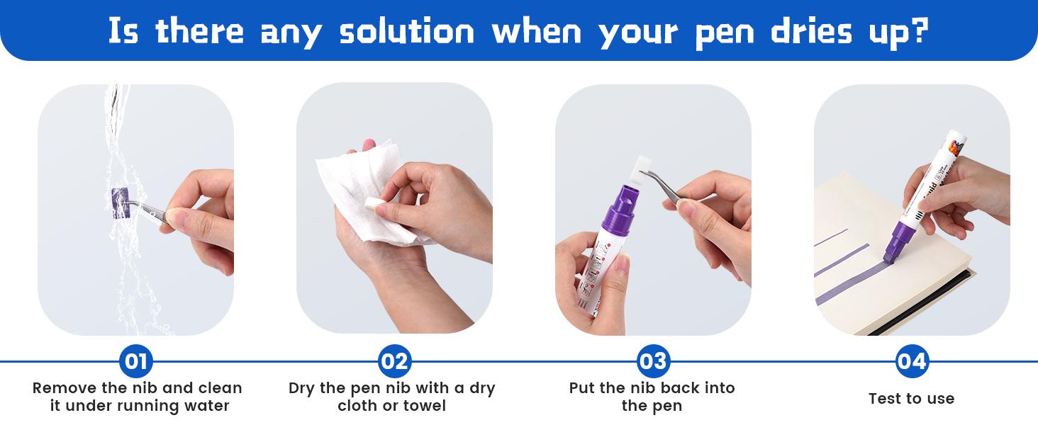 Metallic Liquid Chalk Markers 10MM Extra Large Erasable Pens for ...