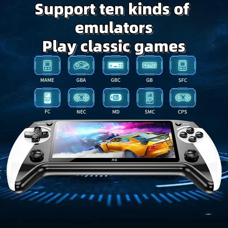 X9 Handheld Game Console, Rechargeable Portable Gaming Machine, 5.5 ...