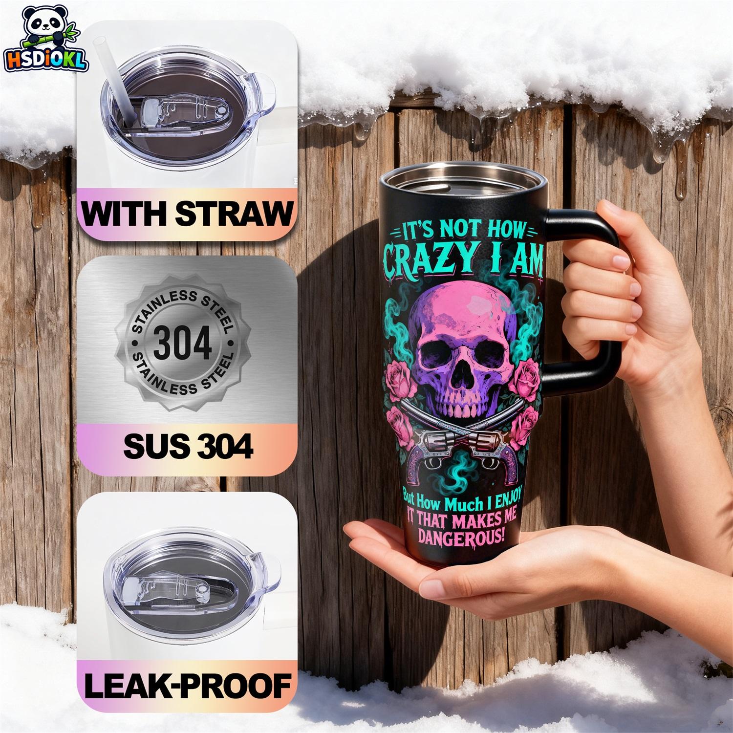Stainless Steel Insulated Tumbler with Lid, Vacuum Insulated Cups, 40oz ...