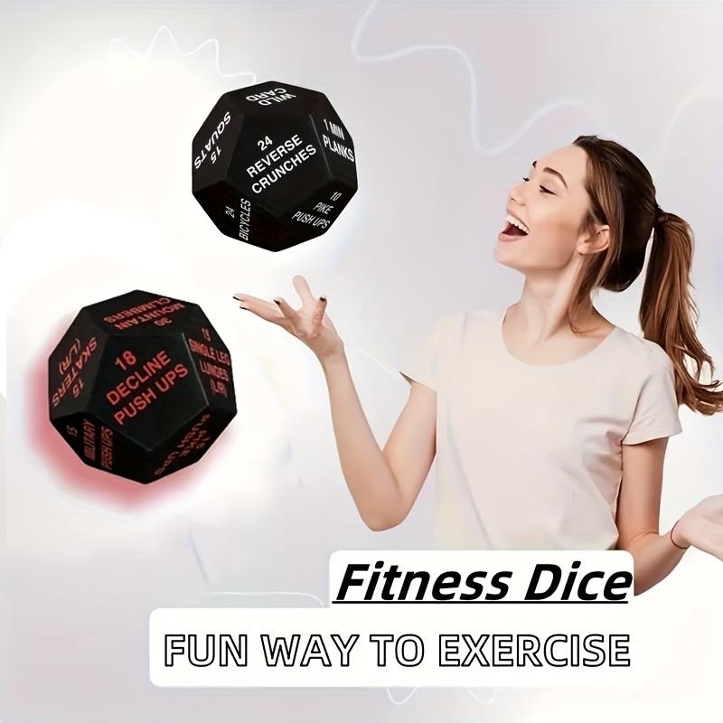 Twelve-sided exercise decision dice, portable and interesting fitness ...