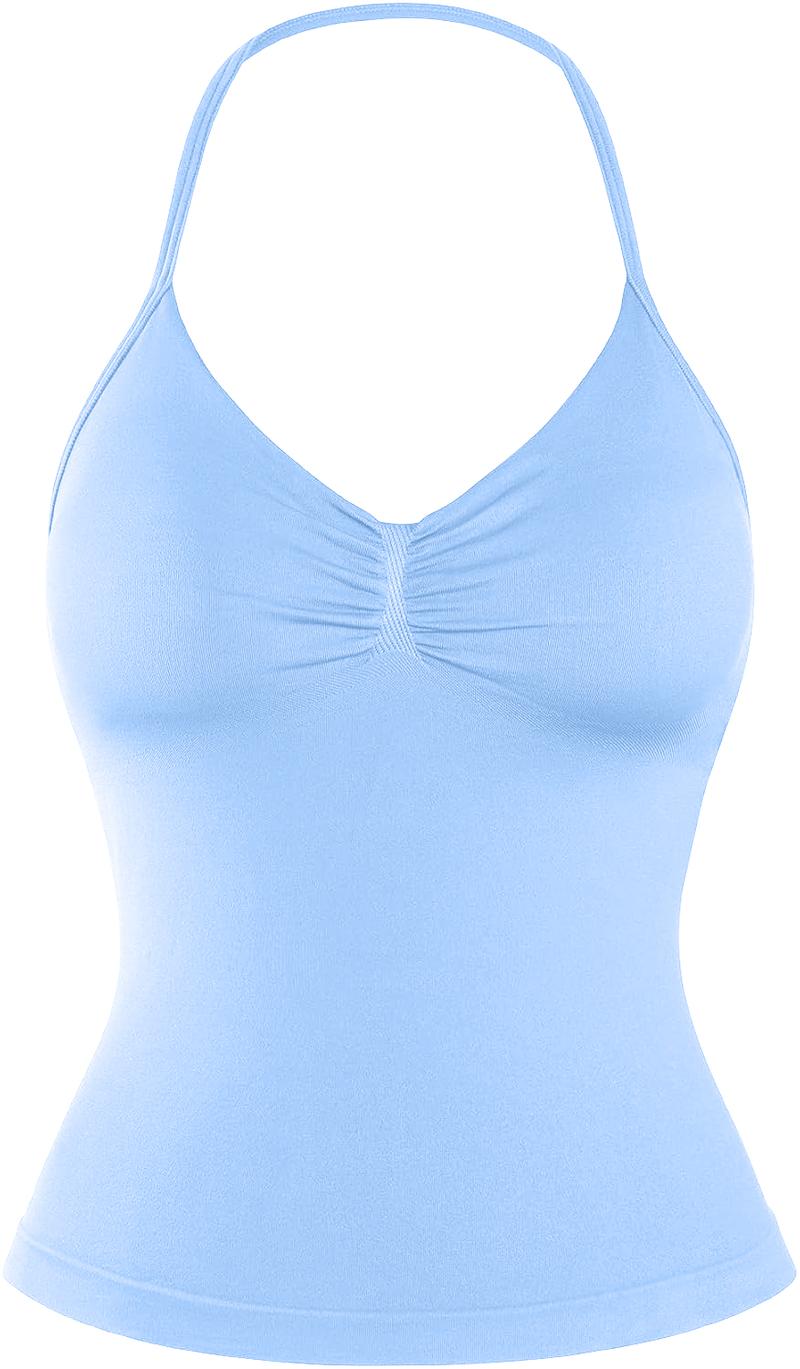 DEEFY Impact Longline Strappy Top Sports Yoga Impact Tanks Women ...