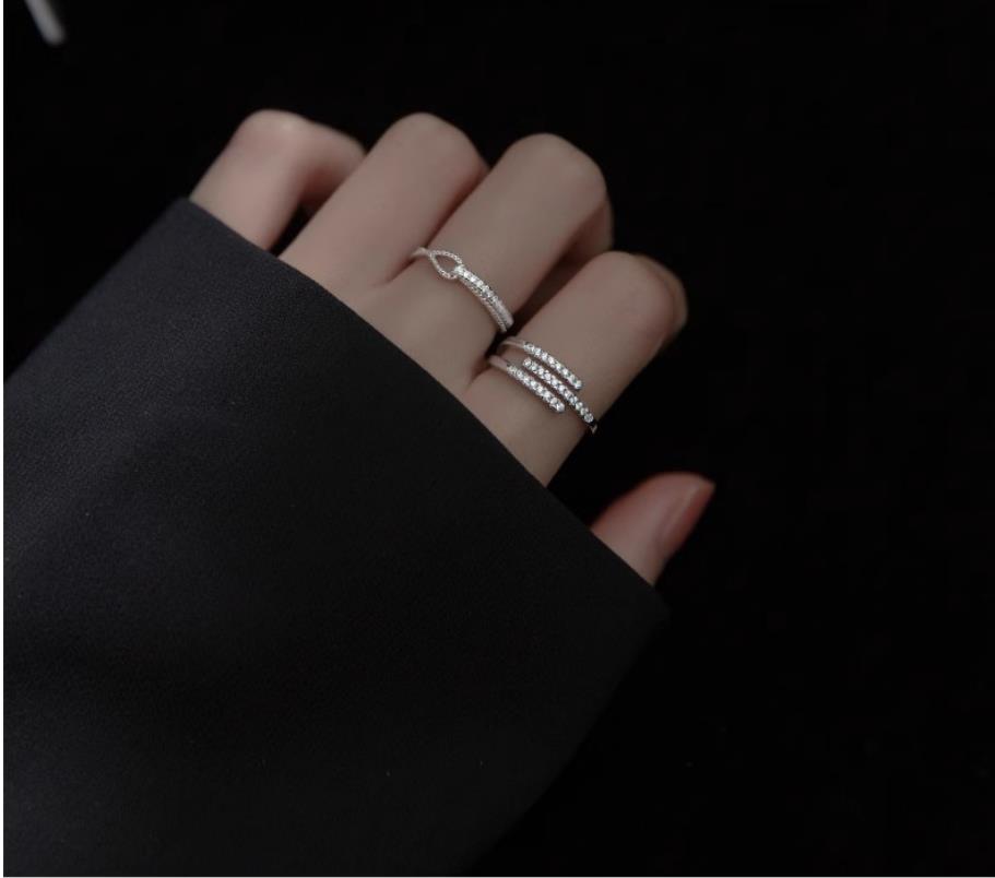 Fashion Rings S925 Sterling Silver Rings with Cubic Zirconia for Women ...