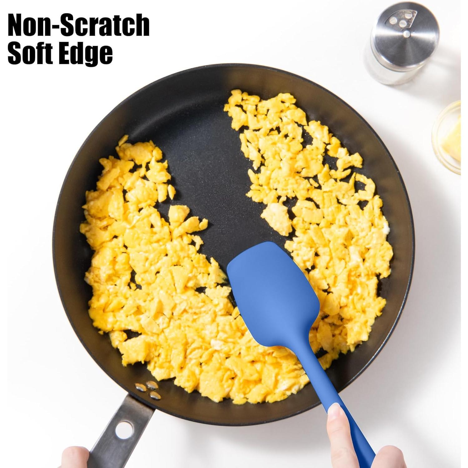 Heat Resistant Spoon Spatulas, 600?F High Temp Flexible Cooking Spoons ...