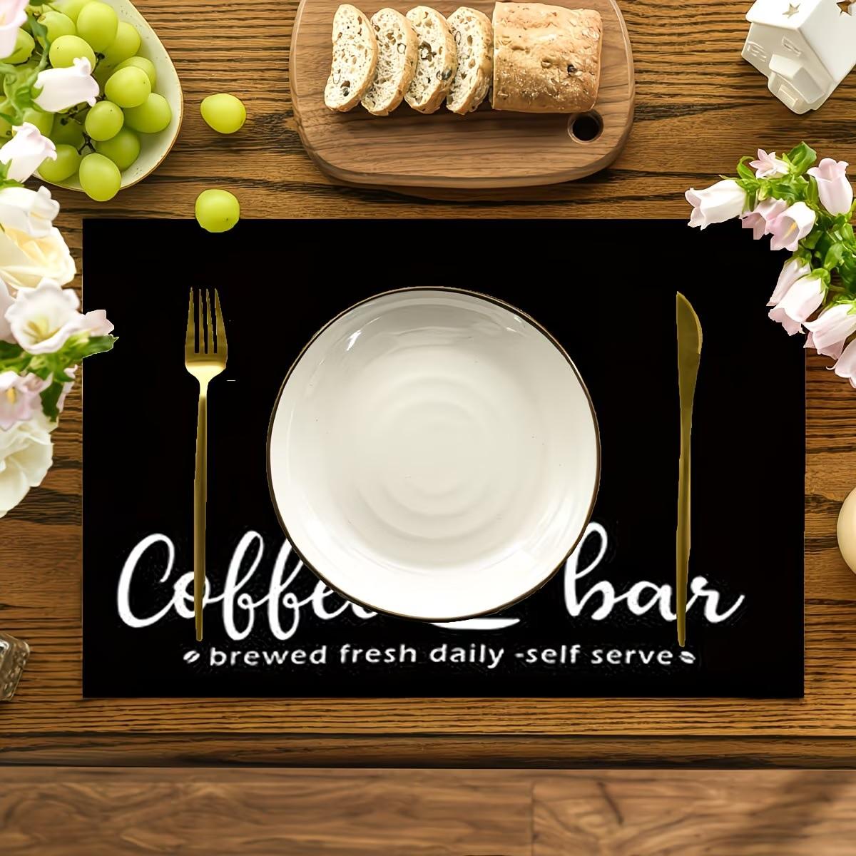 2D flat printing, 2-piece/4-piece/6-piece/8-piece black coffee bar ...