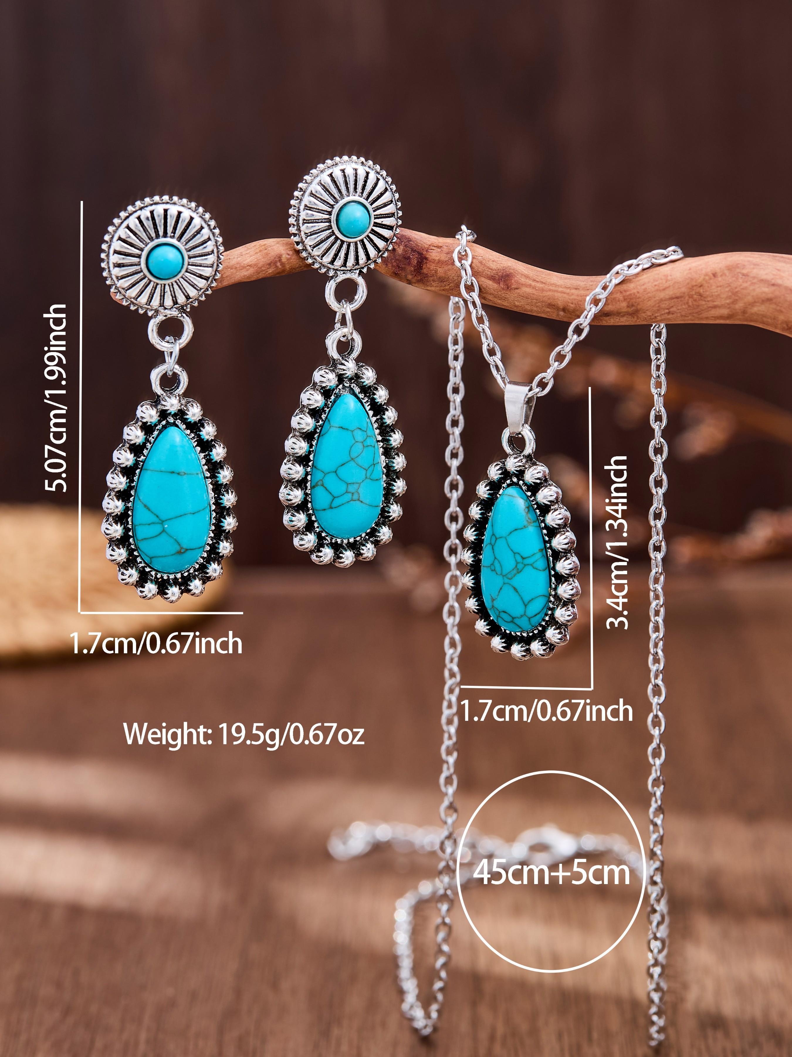 Vintage Western Cowboy Style Western Theme Tourmaline Teardrop Shape ...