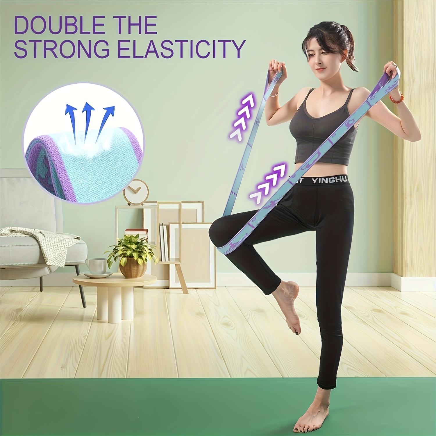 8-Ring Numbered Yoga Resistance Bands (Level 1-8), Purple/Pink, for ...
