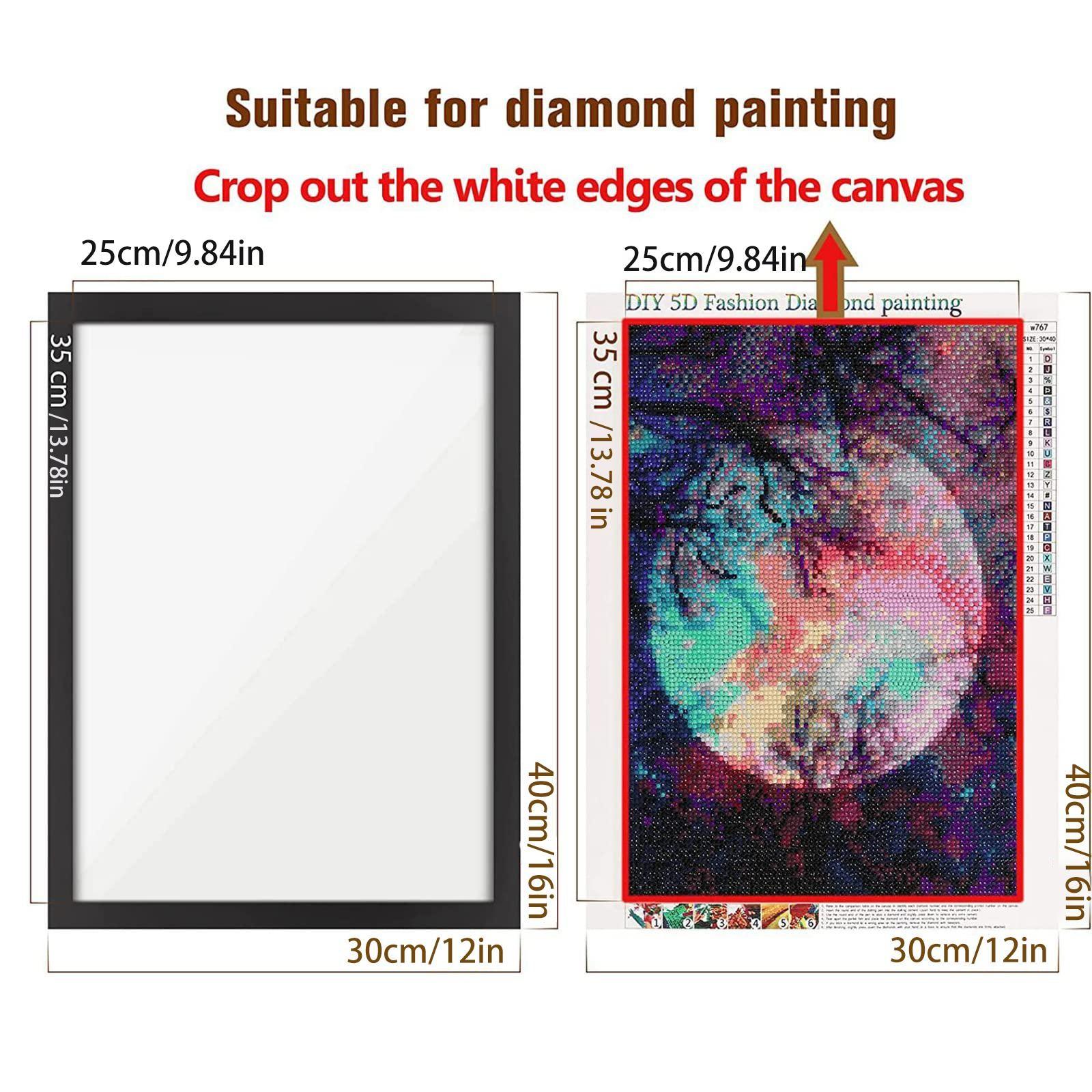 Yitape Diamond Painting Frame Magnetic Self-Adhesive Wall Sticker 12x16 ...