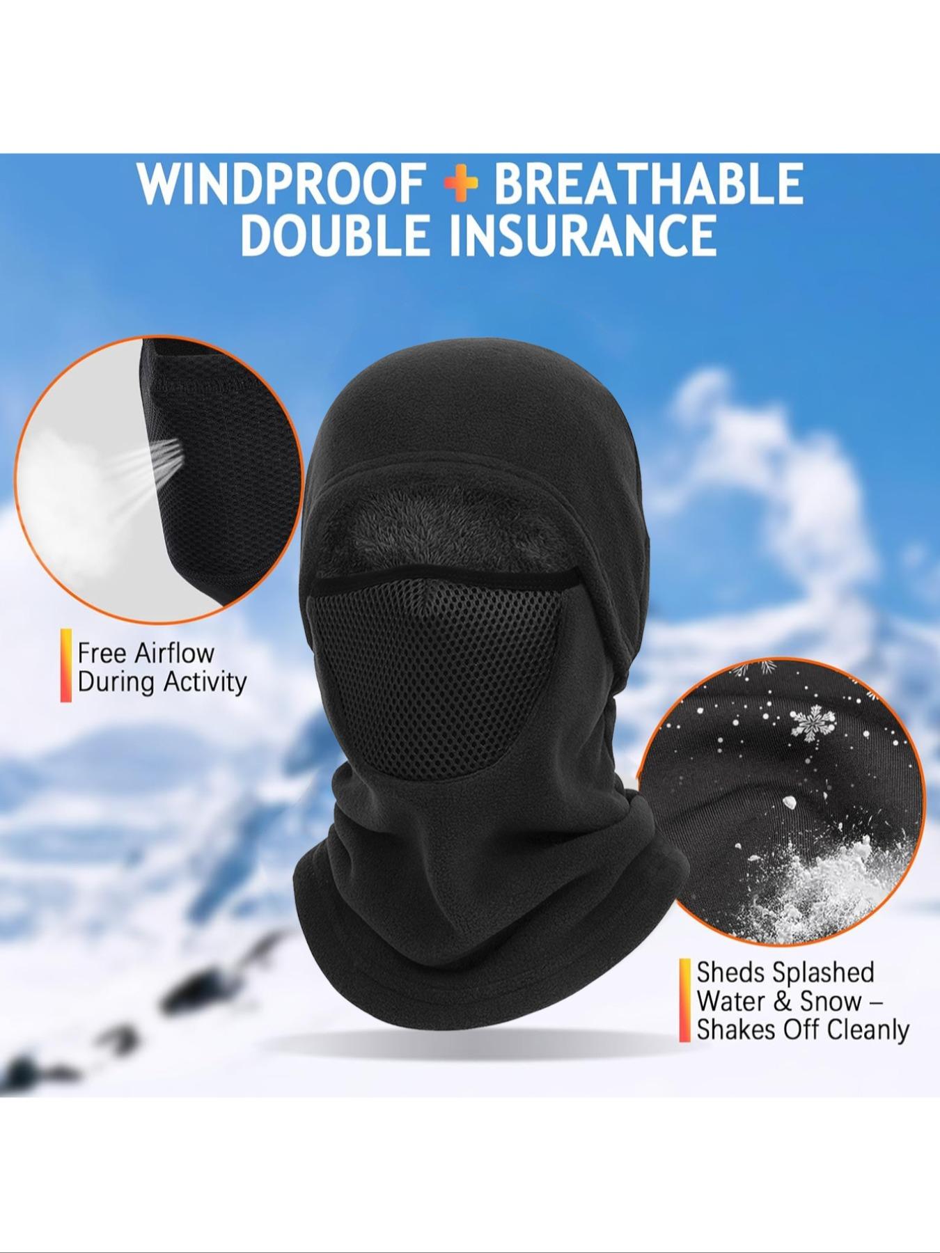 2Pcs-Winter Outdoor Riding Warm Headset, Windproof Fleece Hat, Unisex ...