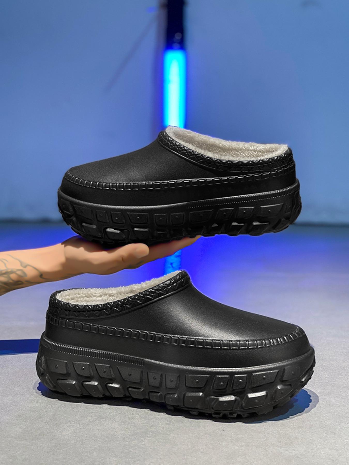 Unisex Winter Fleece Lined Non-Slip Indoor Slippers - TikTok Shop