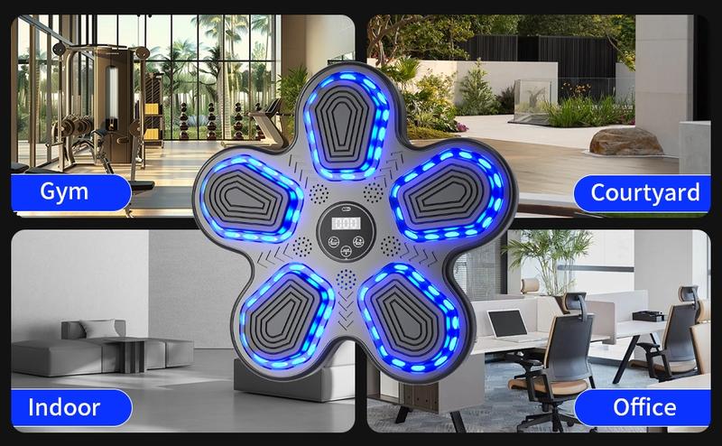 Music Boxing Machine for Kids Adult, Wall Mounted Bluetooth Punching ...