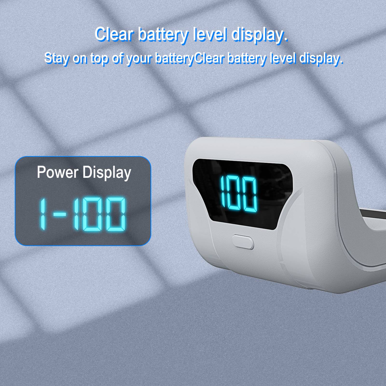 1800mAh Rechargeable Controller Battery with Durable Back Clip Charger ...