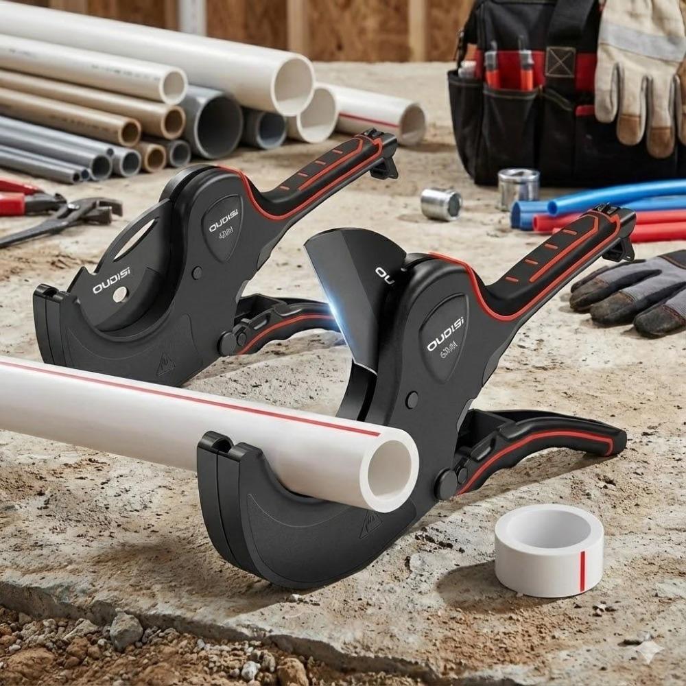 Professional PVC Pipe Cutter with SK5 Blade - Powerful Cutter, Fast ...