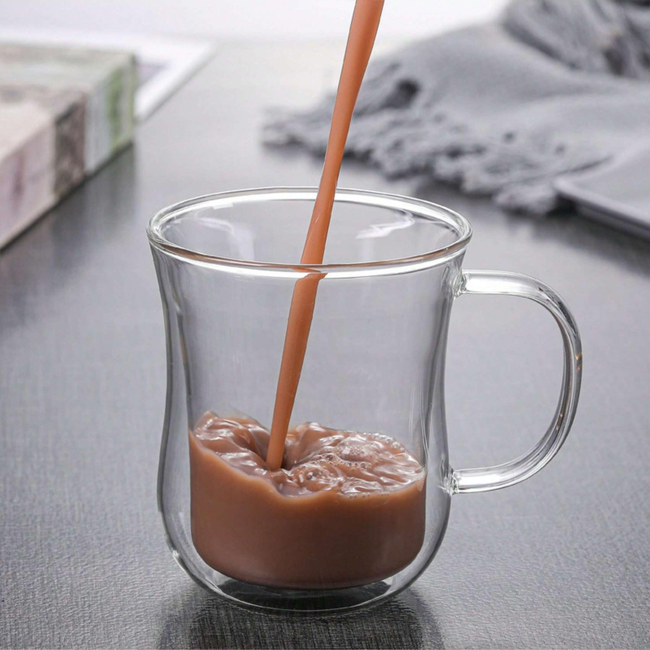 2-4 Piece Glass Coffee Cups, Coffee Glasses, Dual Layer Insulated Glass ...