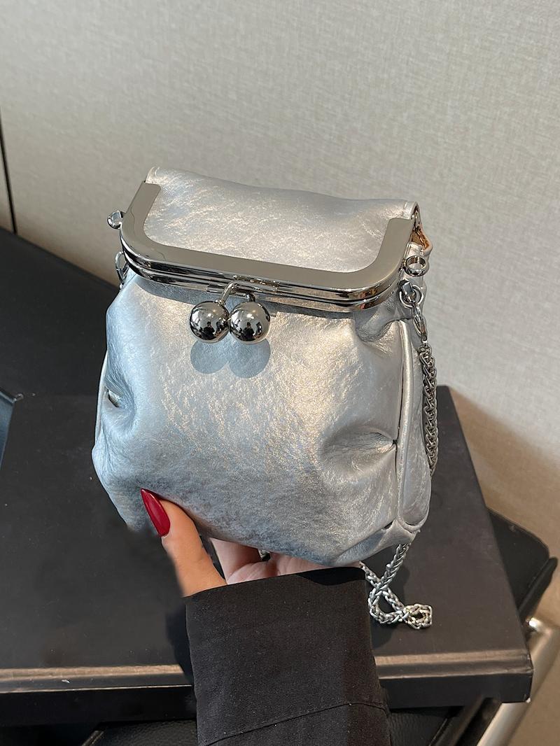 Retro Cloud Shape Pleated Single Shoulder Bag - TikTok Shop