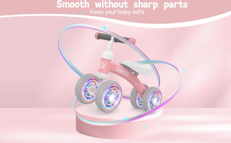 Bobike Baby Balance Bike Toy for kids, Colorful 4-Wheel No Pedal ...