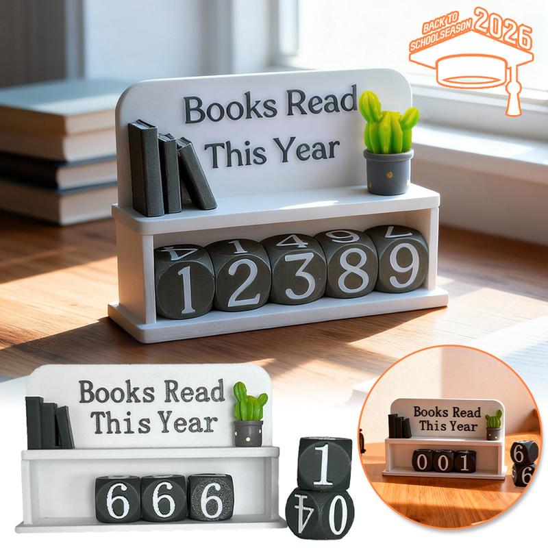 Back-To-School 3D Book Reading Count Display, Literary Accessories ...