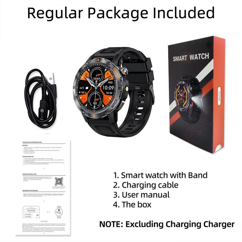 COIUSOR military-grade large-screen smart hand with LED flashlight ...