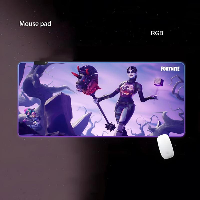 Deskmat F-Fortnite Gaming Mouse Pad Rgb Xxl Laptop Mat Gaming Mousepad ...