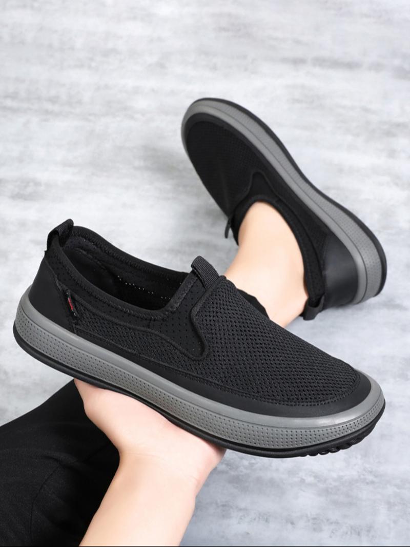 Men's Summer One-Step Slip-On Casual Shoes, Breathable Mesh Sneakers ...