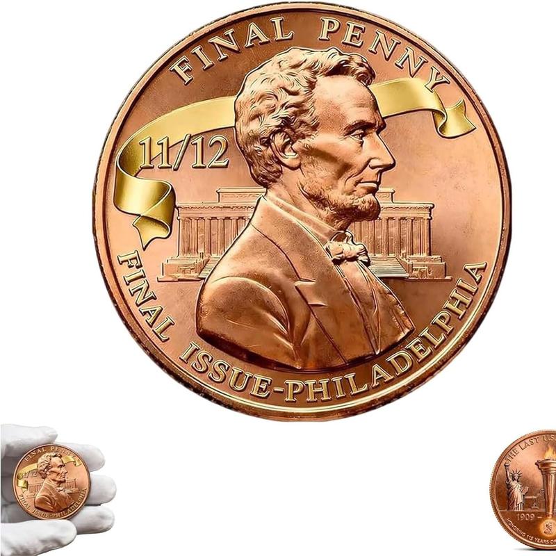 Lincoln Final Penny, The Last Penny Tribute Token 1909–2025, Coins ...
