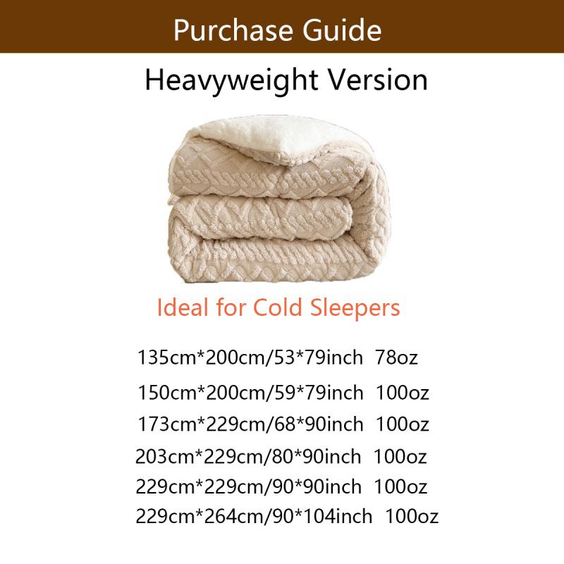 1pc Thickened Warm Splicing Quilt for Home Luxury Printed Lamb Hair ...