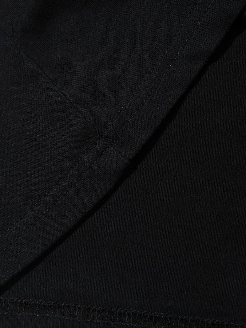 Men's Letter Embroidery Washed Distressed Short Sleeve Tee, Loose ...