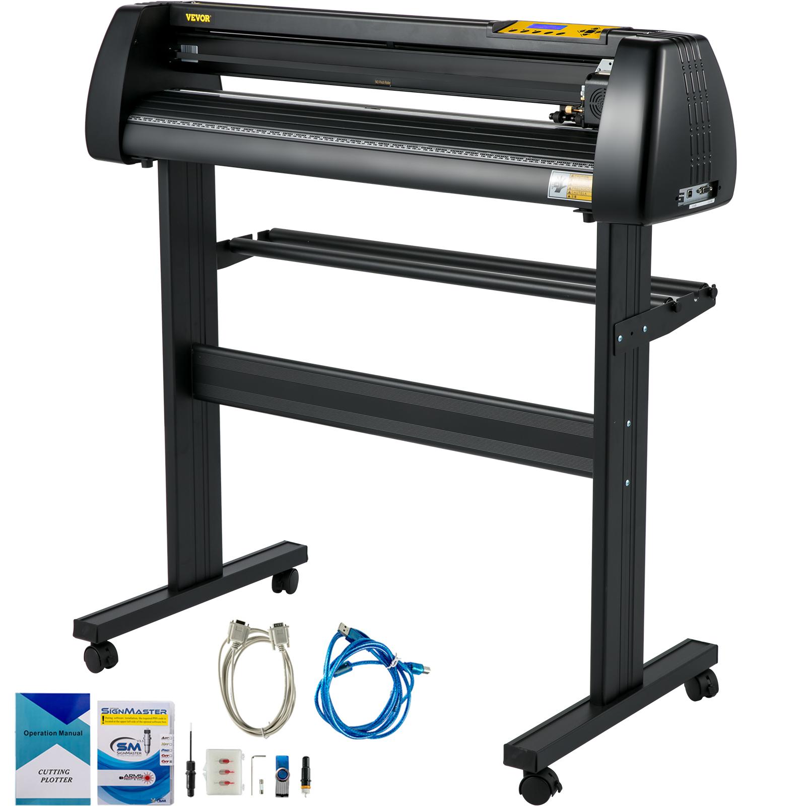VEVOR Vinyl Cutter Machine, 28 Inch Paper FeedCutting Plotter Bundle ...