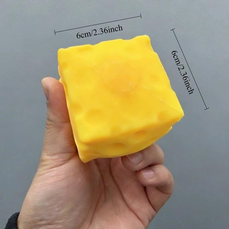 Squishy Square Cheese Squeeze Toys Slow Rebound Push Stress Relief ...