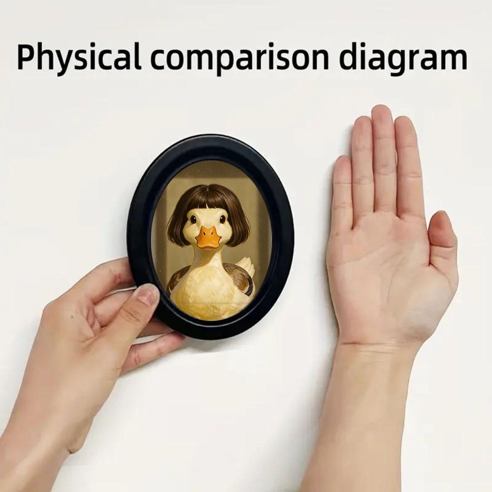 Vintage Art Style Long Hair Duck Pattern Decorative Home Item ...