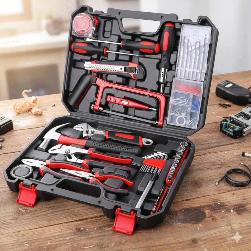 Professional Portable Tool Set for Home Repair & DIY - High Carbon ...