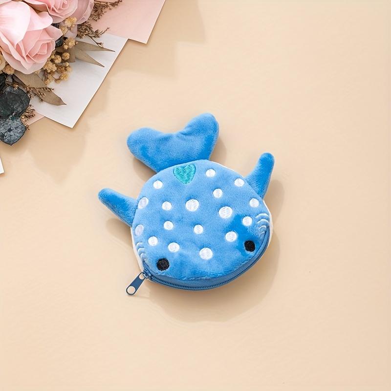 Cute Cartoon Shark Coin Purse Kids | Lightweight with Zipper Closure ...