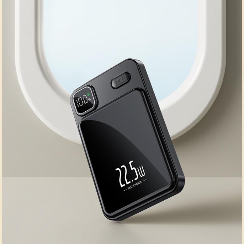 10000mAh Magnetic Wireless Power Bank, 22.5W Super Fast Charging Power ...