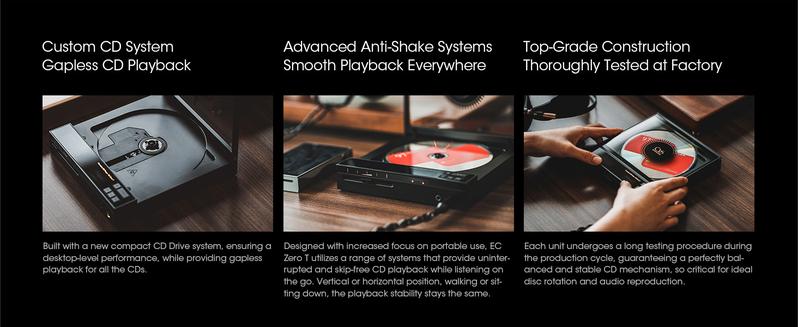 SHANLING EC Zero T Portable HiFi CD Player,The First R2R DAC+Dual ...