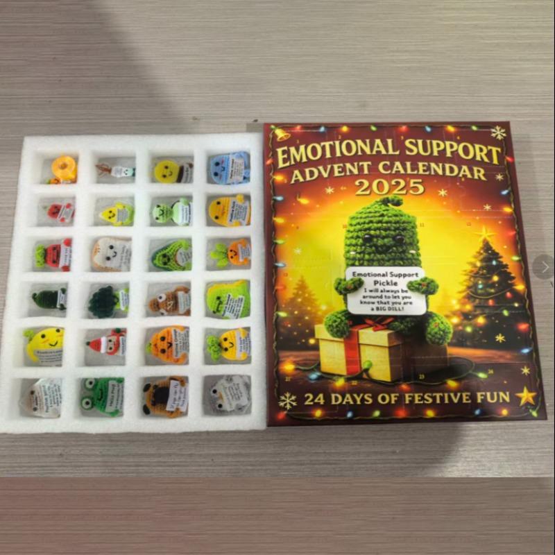 2D Acrylic Flat Emotional Support Advent Calendar, 24 Unique Tokens ...