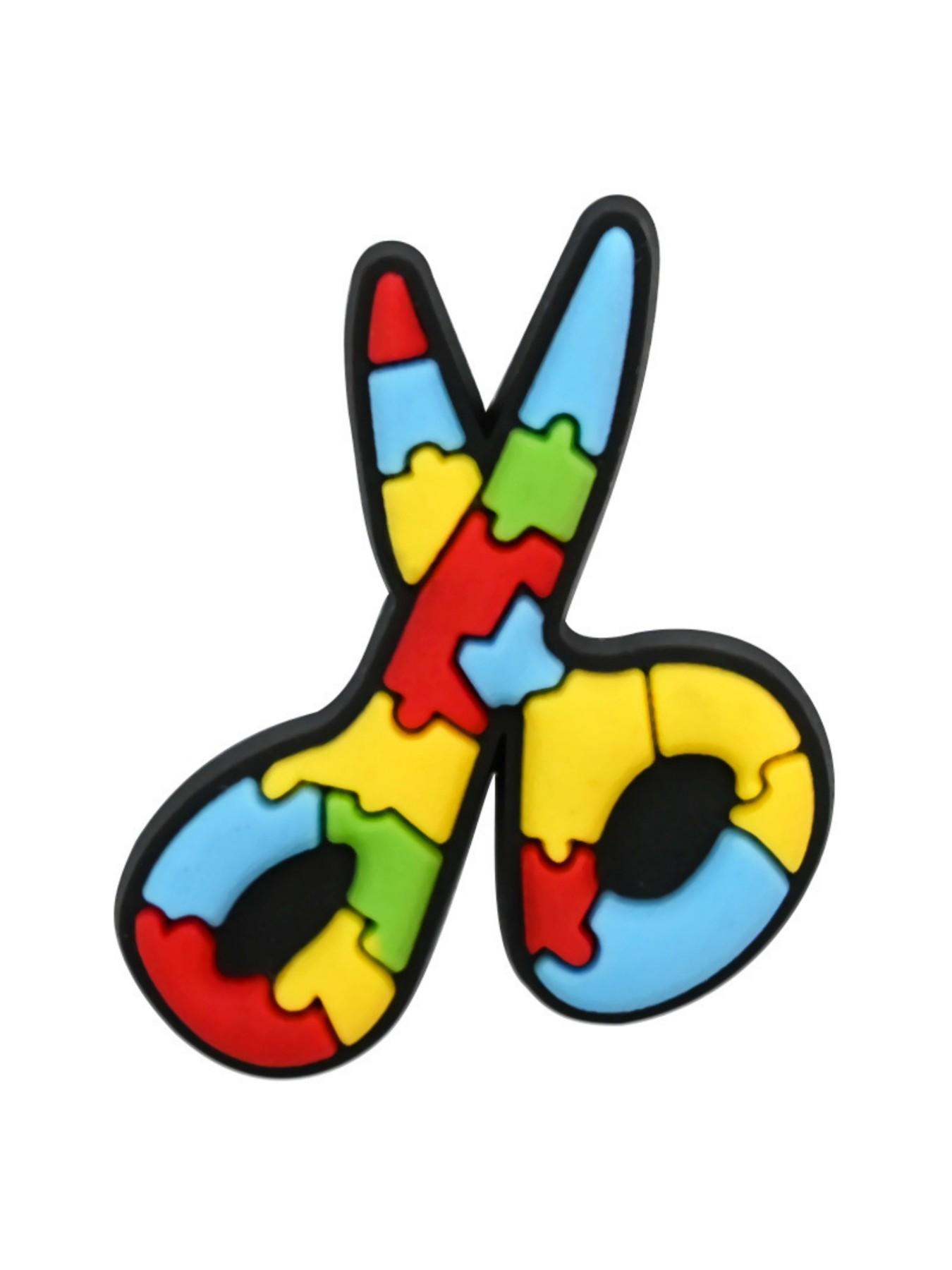 Autism Theme Cartoon Jewelry Set, Shoe Charms & Bag Accessories ...