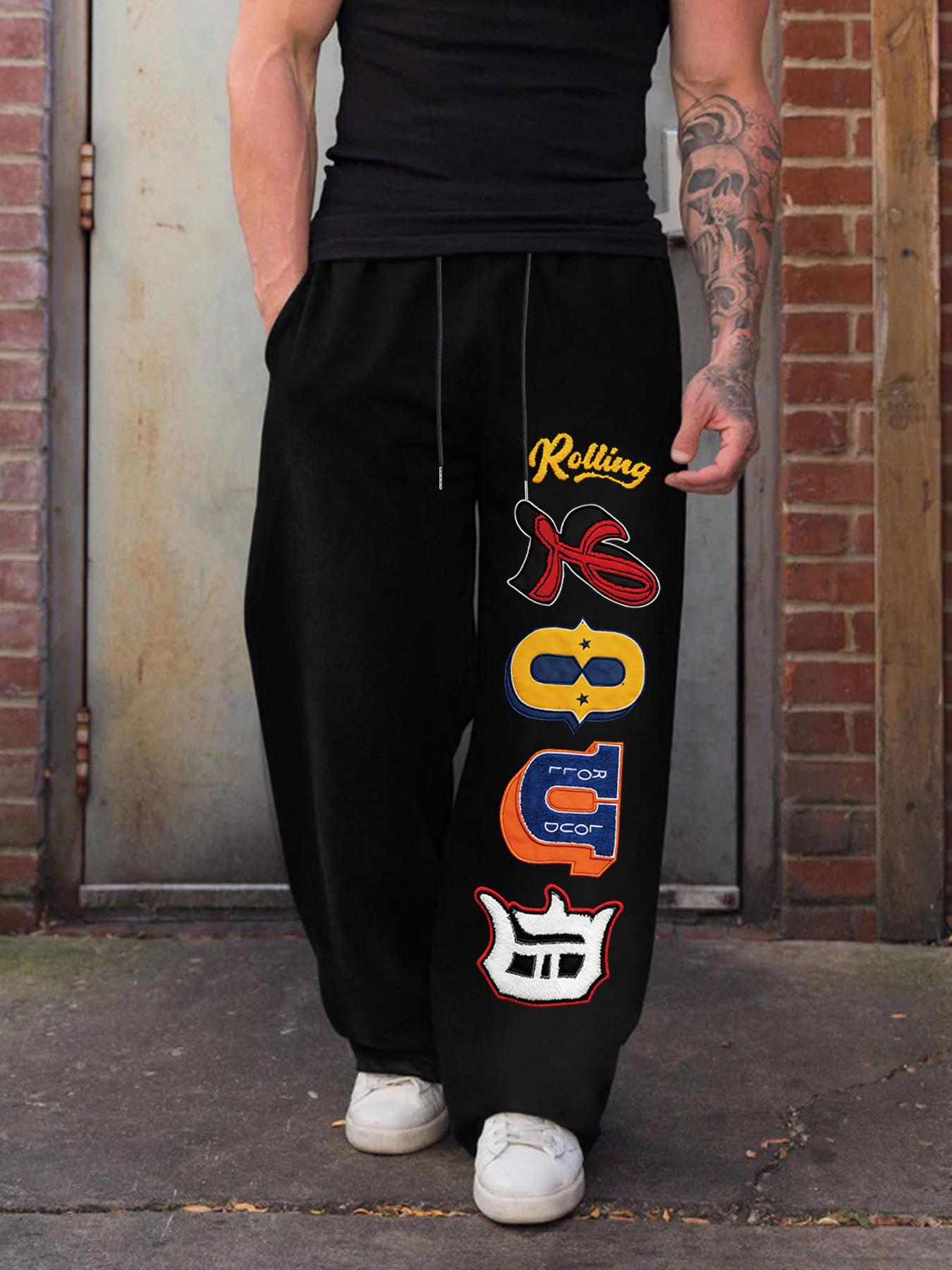 Men's Graphic Print Jogger Pants - Casual Street Style - TikTok Shop