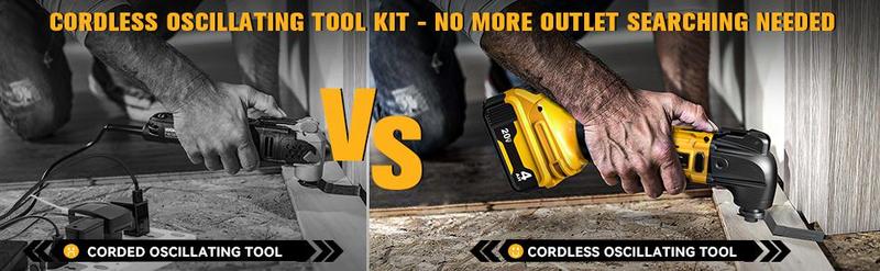 Cordless Oscillating Tool Compatible with Dewalt 20V Battery (NO ...