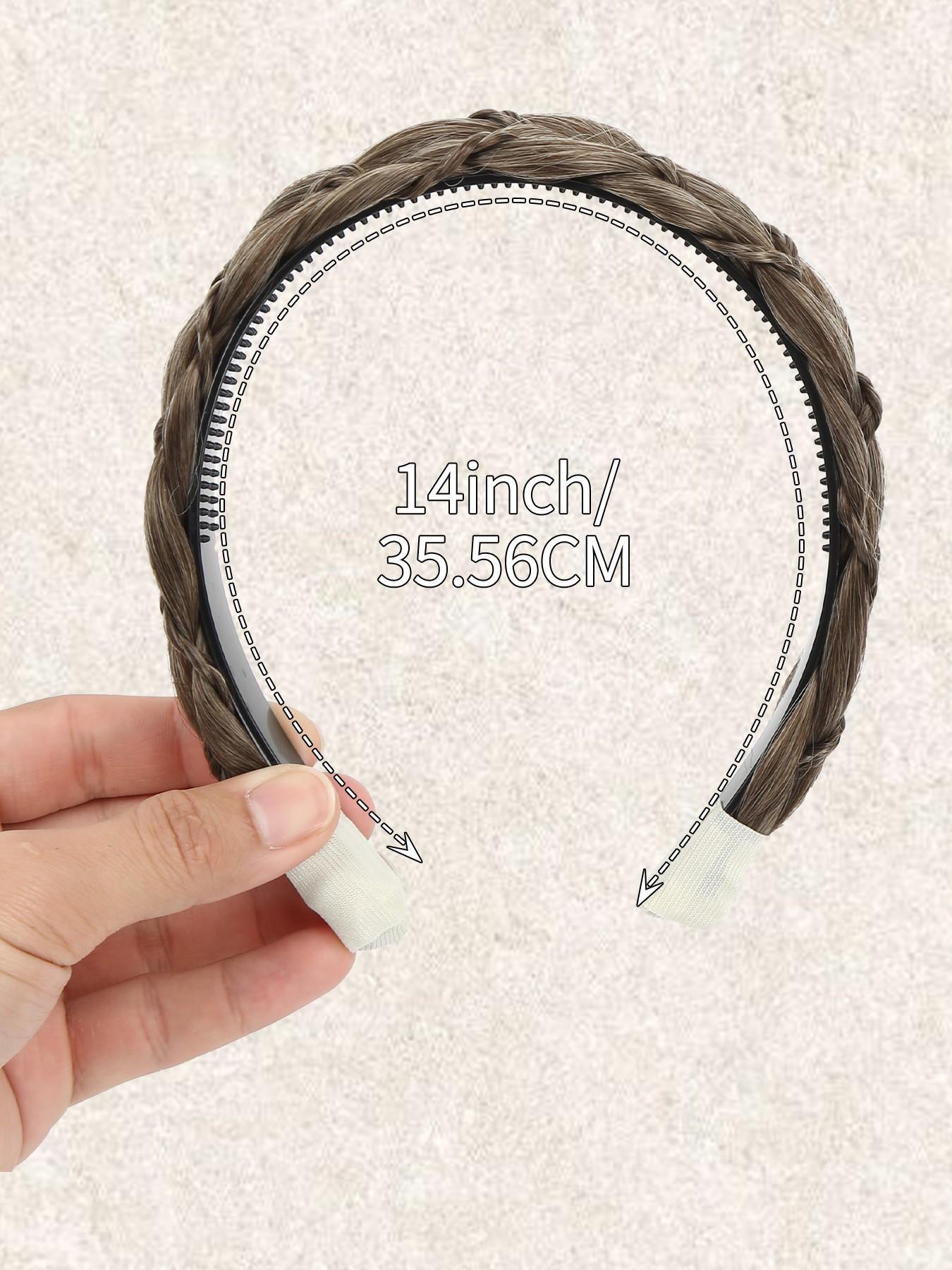 14Inch Elegant Braided Headband Set For Women Features A Braided ...