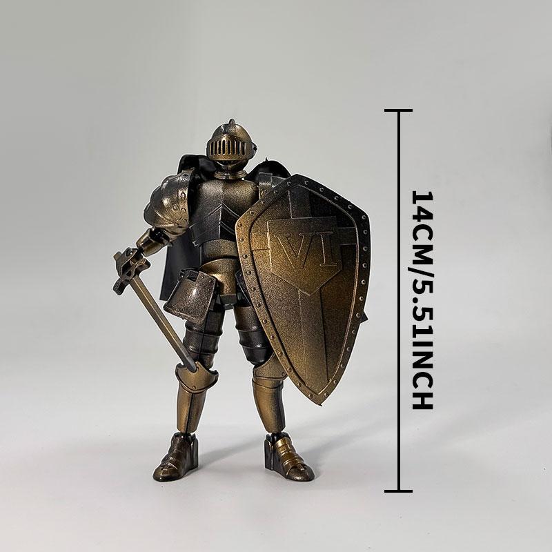 Medieval Knight Action Figure, Multi-joint Movable Knight Figure with ...