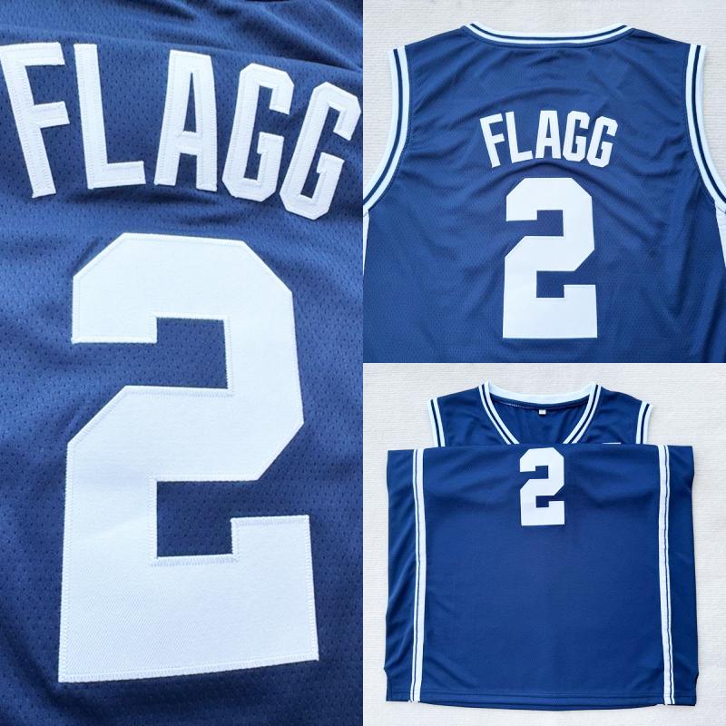 Men’s #2 Flagg Basketball Jerseys Embroidery Carry on the Blue Devil ...