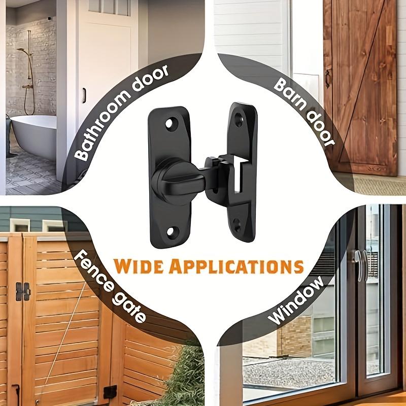 Security Door Lock Handle, Adjustable Slide 90°/180° Adjustable Sliding ...
