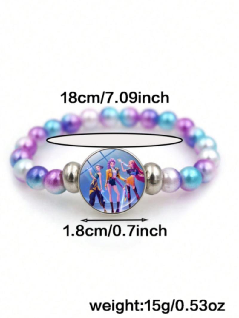 K-Pop Demon Hunters Bracelet, Cute Cartoon Rumi Mira Zoey Design ...