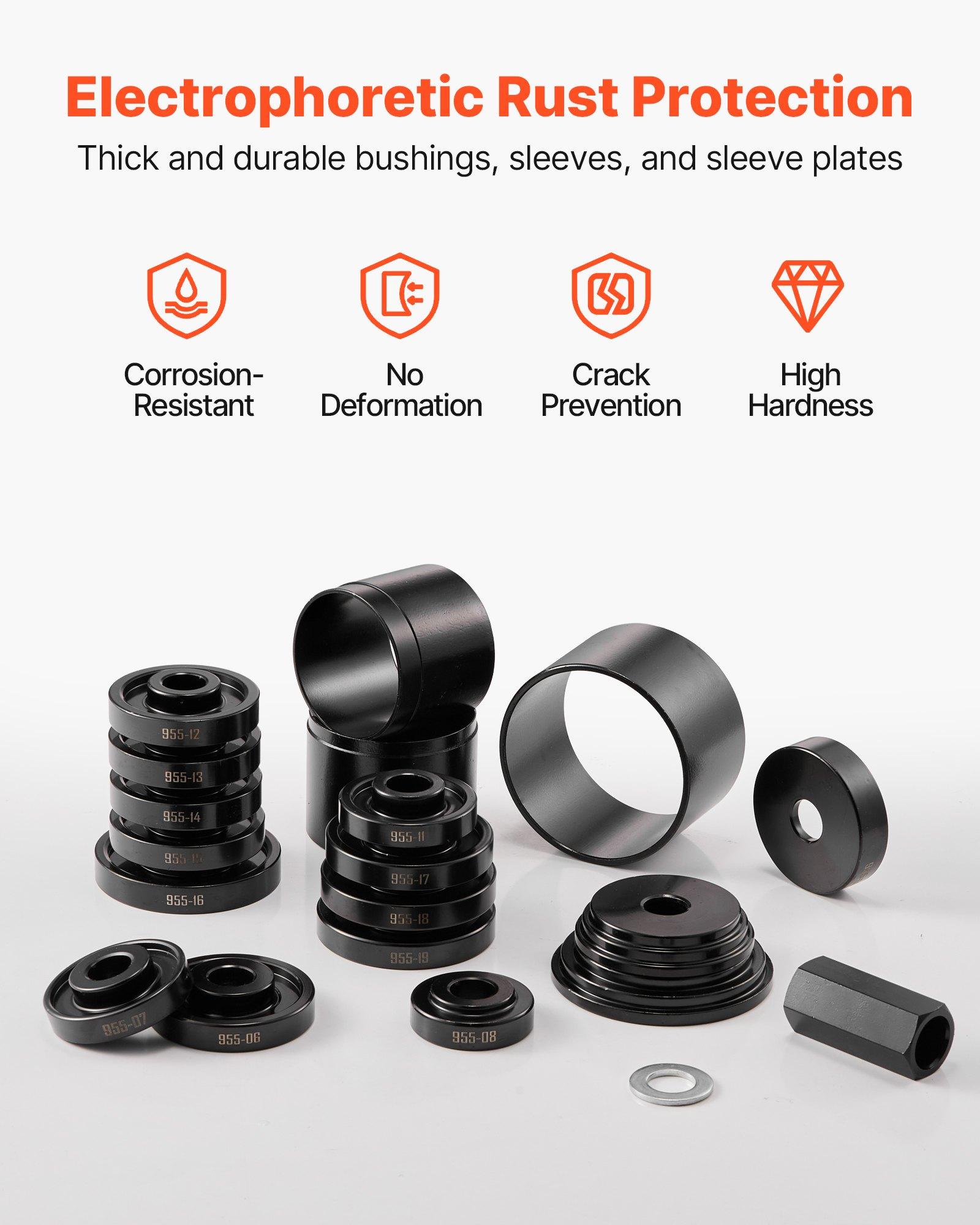 VEVOR Wheel Bearing Press Kit, 23 PCS FWD Bearing Puller Tools, for ...